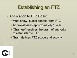 FTZ Overview | PPT