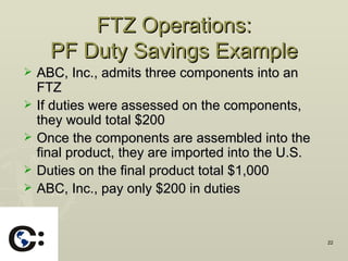 FTZ Overview | PPT