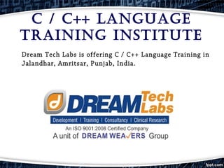 C and C++ Industrial Training Jalandhar | PPT