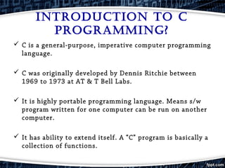 C and C++ Industrial Training Jalandhar | PPT