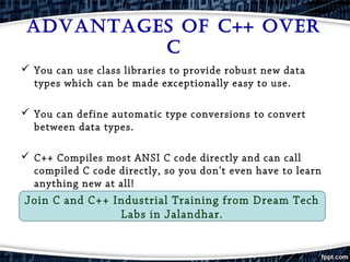 C and C++ Industrial Training Jalandhar | PPT