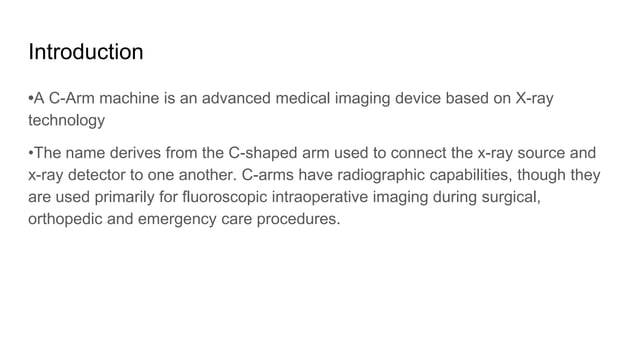 C-arm system Presentation | PPTX
