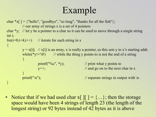 c-arrays-pointer basics xxxx yyyy zzzzzzz | PPT