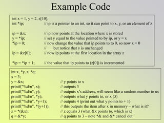 c-arrays-pointer basics xxxx yyyy zzzzzzz | PPT