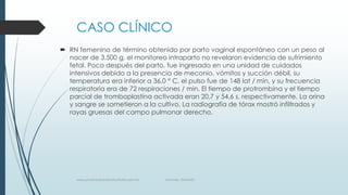 SÍNDROME DE ASPIRACIÓN DE MECONIO | PPTX