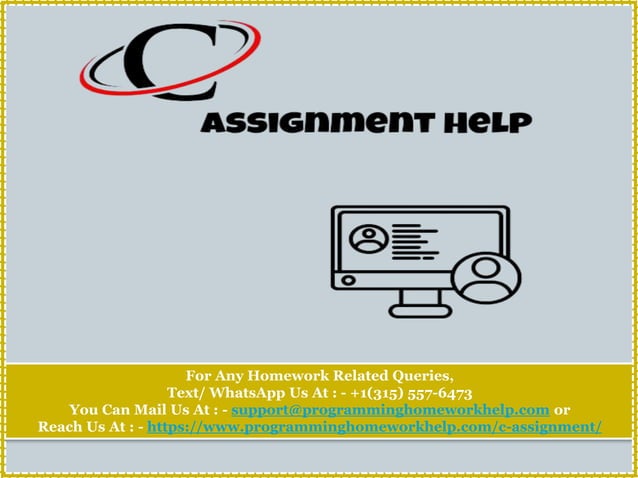 C Assignment Help | PPT