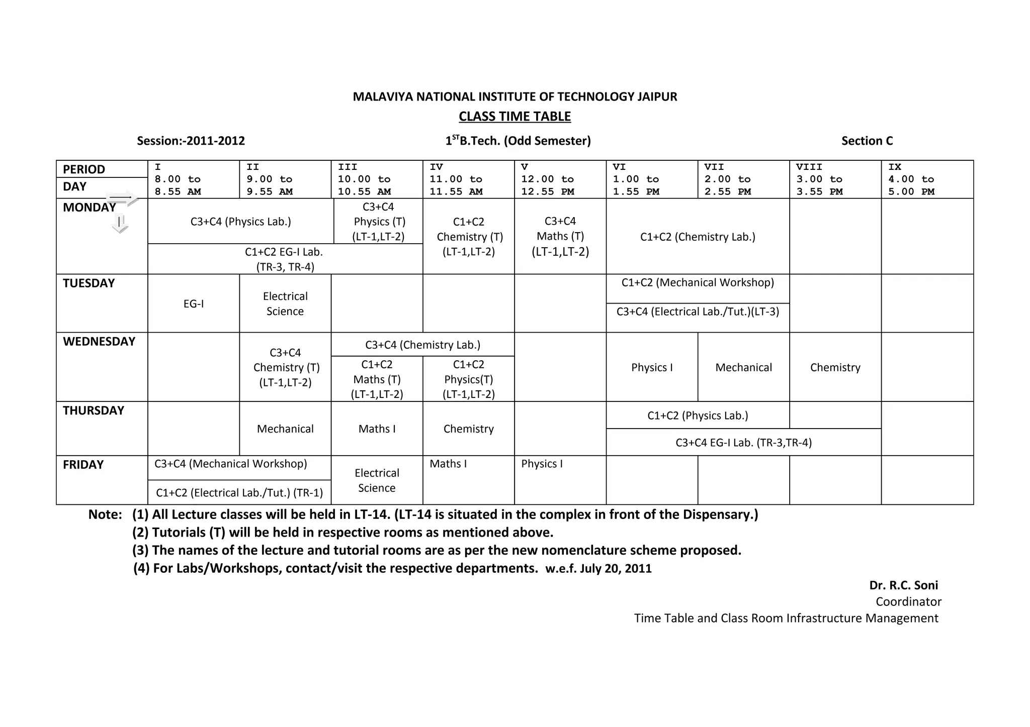 C batch-timetable | DOC