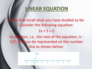 linear equation in two variables | PPT