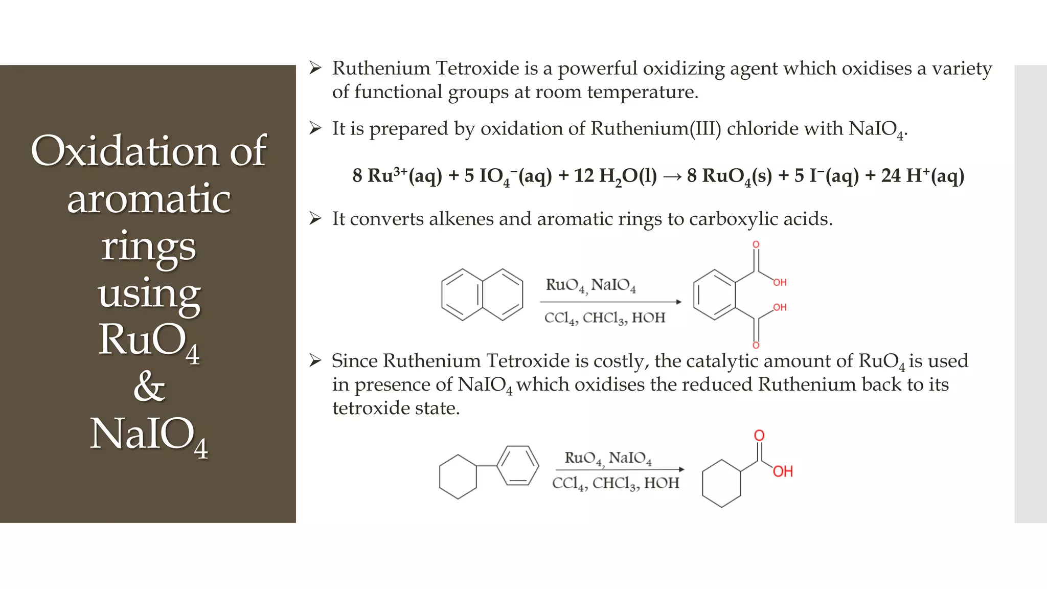 Oxidation Reagents Involving C-C Bond Cleavage | PPTX