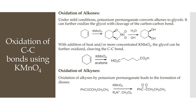 Oxidation Reagents Involving C-C Bond Cleavage | PPTX | Chemistry | Science