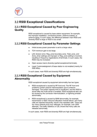 CDMA System RSSI Exceptional | DOC