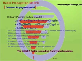 C cf radio propagation theory and propagation models | PPT