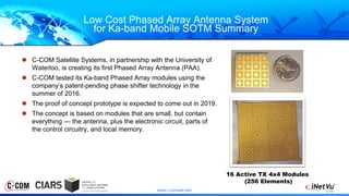 Newtec SATCOM HUB NAB 2019 - Drew Klein (C-COM) | PPT