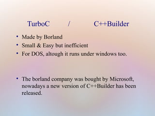 C compiler-ide | PPT