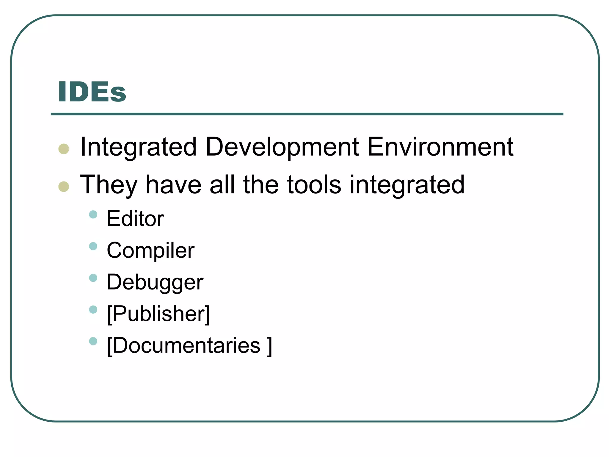 C compiler-ide | PPT