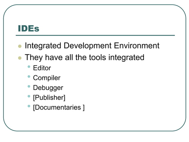 C compiler-ide | PPT