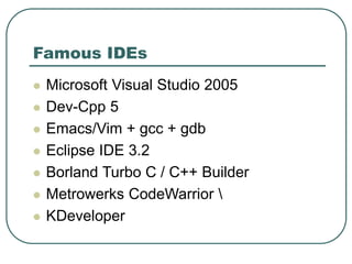 C compiler-ide | PPT