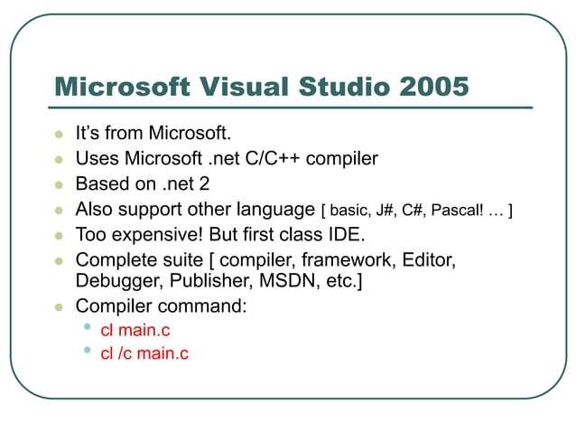 C compiler-ide | PPT