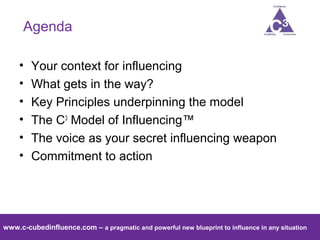C cubed Influence - THE blueprint to influence in any situation | PPT