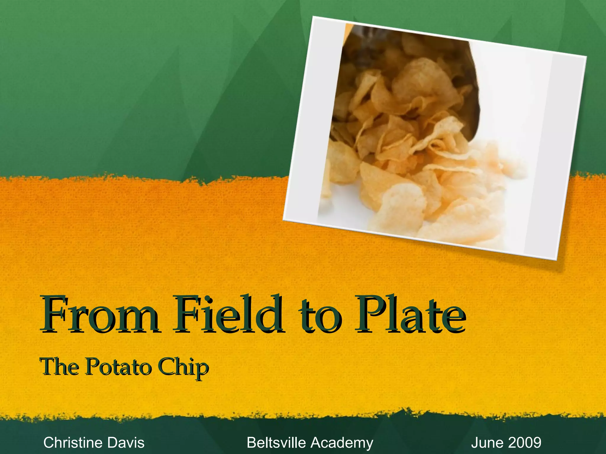 From Farm to Plate: Potato Chips | PPT