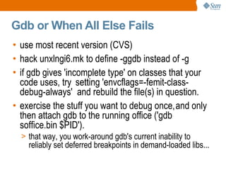 C++ development within OOo | ODP