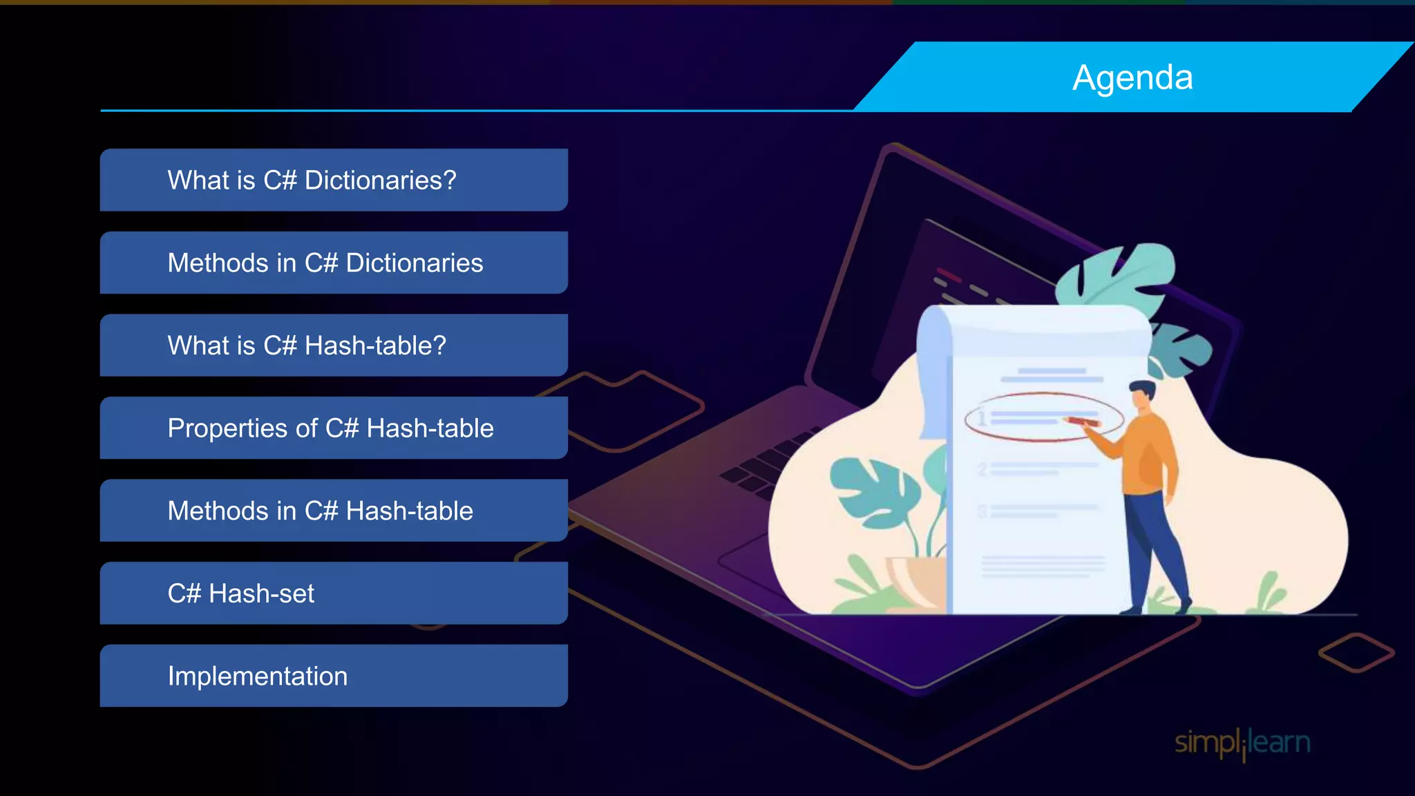 C# Dictionary Hash Table and sets | PPTX