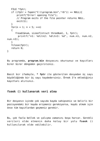C dosya-isleme | PDF