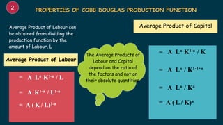 Cobb Douglas Production Function | PPTX