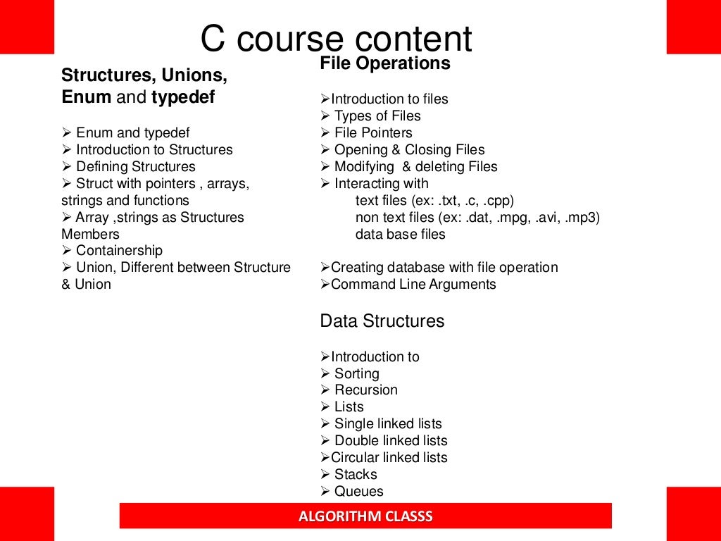 Algorithm Class At Kphb Data Structures For Top Mnc Interviews C C…