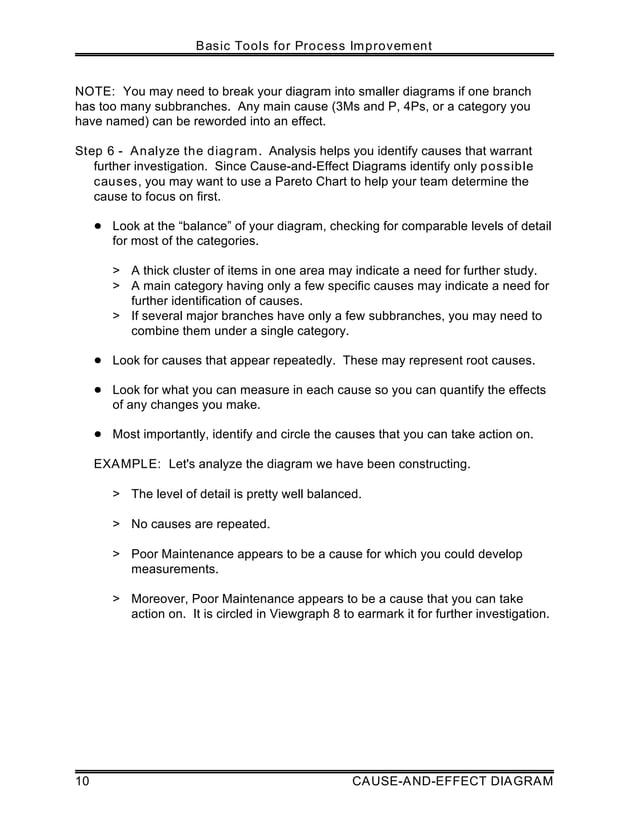 Cause and Effect Diagram | PDF | Chemistry | Science