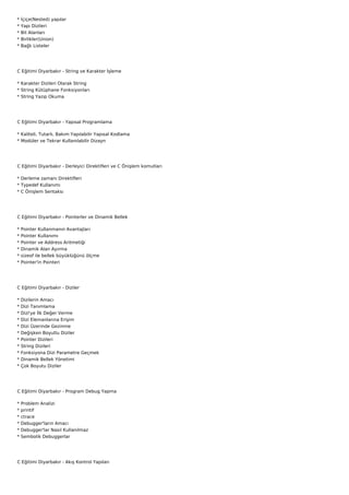 C egitimi-diyarbakir | PDF