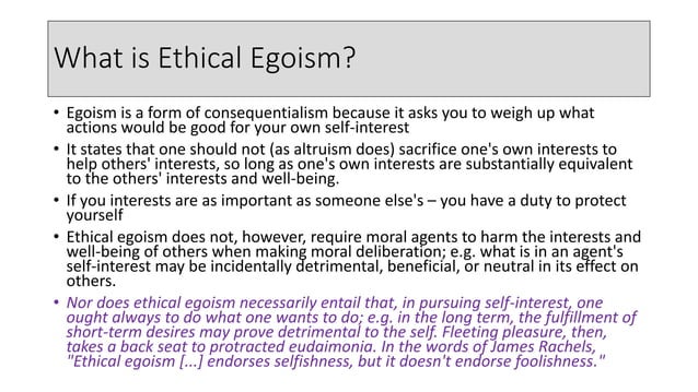 Ethical egoism | PPTX