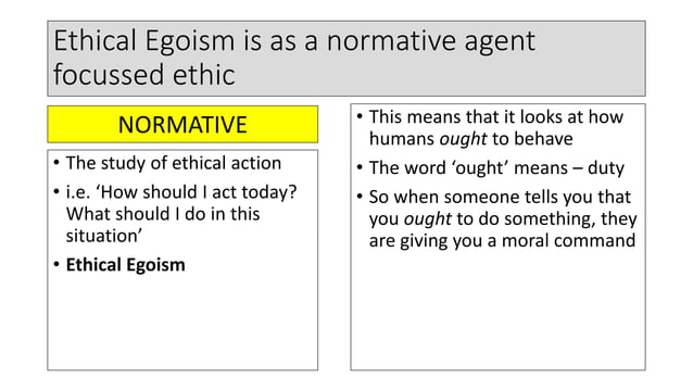 Ethical egoism | PPTX