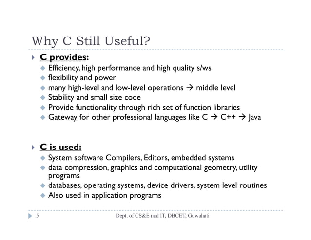 C fundamentals | PPT | Free Download