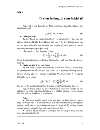 Cơ học lí thuyết | PDF