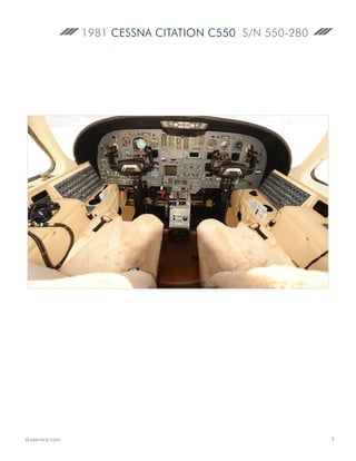Private Jet For Sale: 1981 Cessna Citation II - Skyservice | PDF