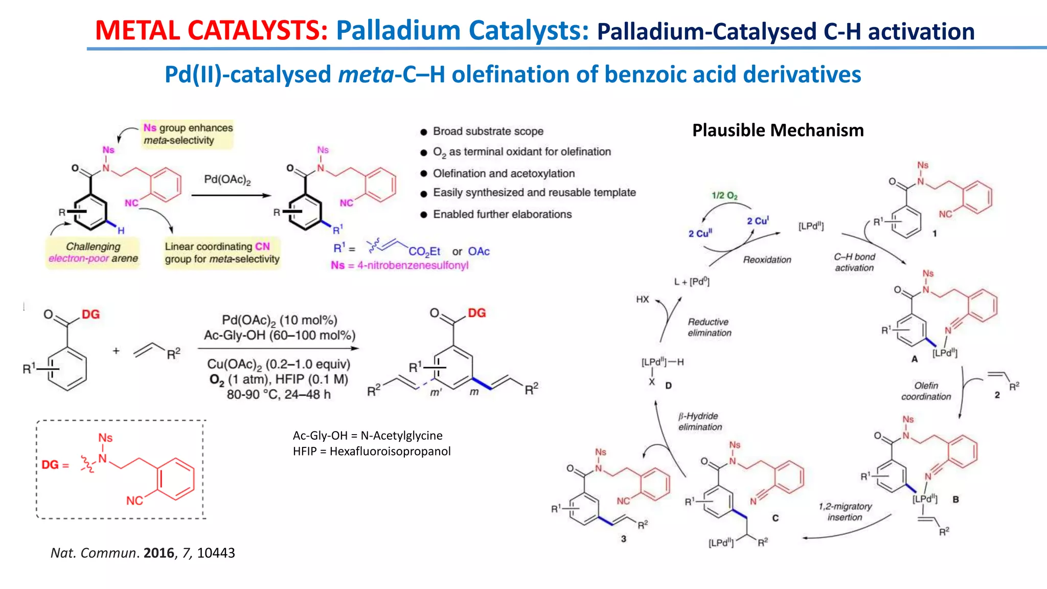 C-H Activation and Functionalization | PPTX