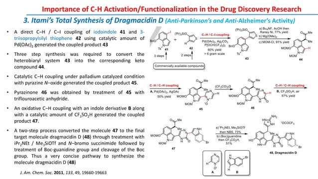 C H Activation And Functionalization Pptx Chemistry Science