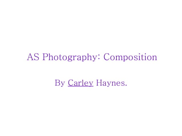 C.haynes. rules of composition | PPT
