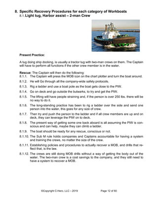 C-Hero Man Overboard Rescue Procedures for Workboats | PDF