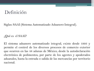 C.I. sistema automatizado aduanero integral | PDF