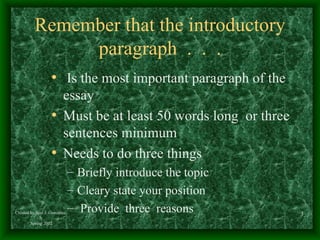 C introductory-paragraphs | PPT