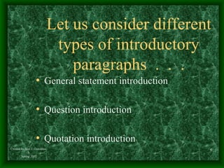 C introductory-paragraphs | PPT