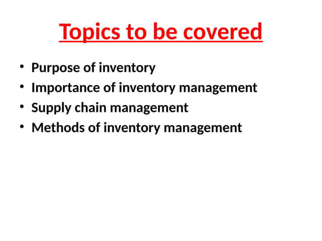 C-Inventory Management.pptx inventory inventory managmenet | PPT
