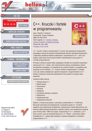 C++. Kruczki i fortele w programowaniu | PDF