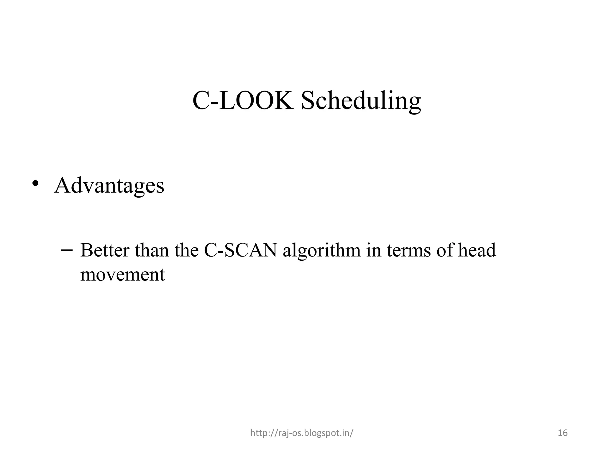 C look scheduling 51 1 | PPT