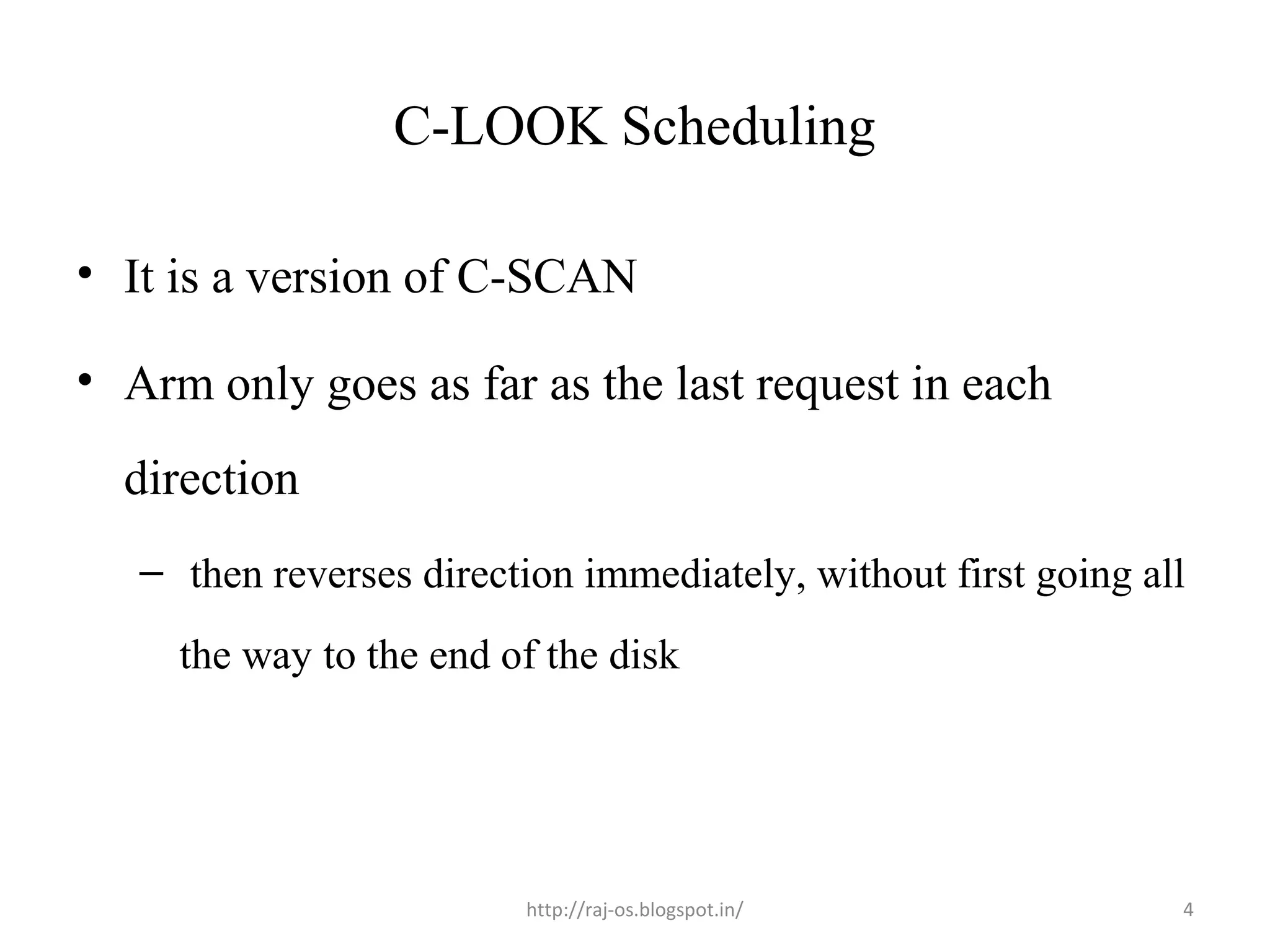 C look scheduling 51 1 | PPT