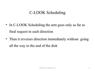 C look scheduling 51 1 | PPT