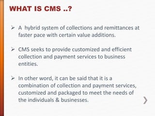 Cash management services | PPTX