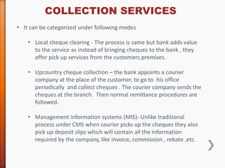 Cash management services | PPTX